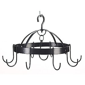 Gifts & Decor 57070366 Small Hanging COOKWARE Holder, Black
