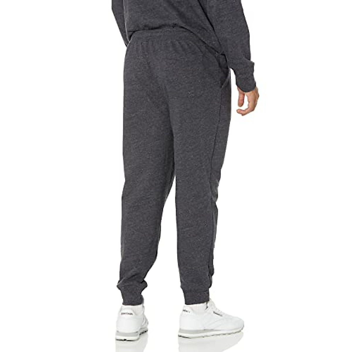 Amazon Essentials Men's Lightweight French Terry Jogger Pant (Available in Big & Tall), Charcoal Heather, Large