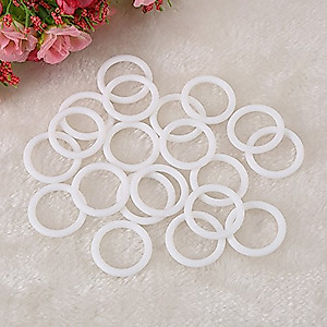 20Pcs Baby Pacifier Chain Clips Adapter Holder Soft Baby Relief Holder Rings Birthday Shower Gift