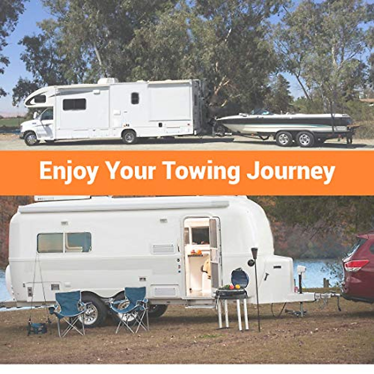 CZC AUTO Hitch Lock Set, Dia 5/8 Inch Trailer Hitch Lock Hitch Receiver Pin Lock for Class III IV 2" and 2-1/2" Receiver, Dia 1/4 Inch Hitch Coupler Lock with 3/4 Inch Span Fits Latch-Type Couplers