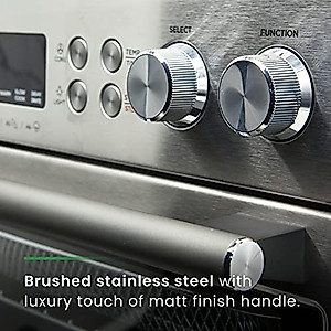 VAL CUCINE 10-in-1 Smart Air Fryer - Extra-Large Convection Countertop Toaster Oven - Brushed Stainless Steel Finish - 26.3 QT/25 L