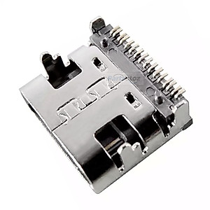 Rinbers Pack of 2 USB Type-C Charging Port Charger Socket Power Jack Replacement for Sony Playstation 5 DualSense PS5 Wireless Controller with Opening Tools