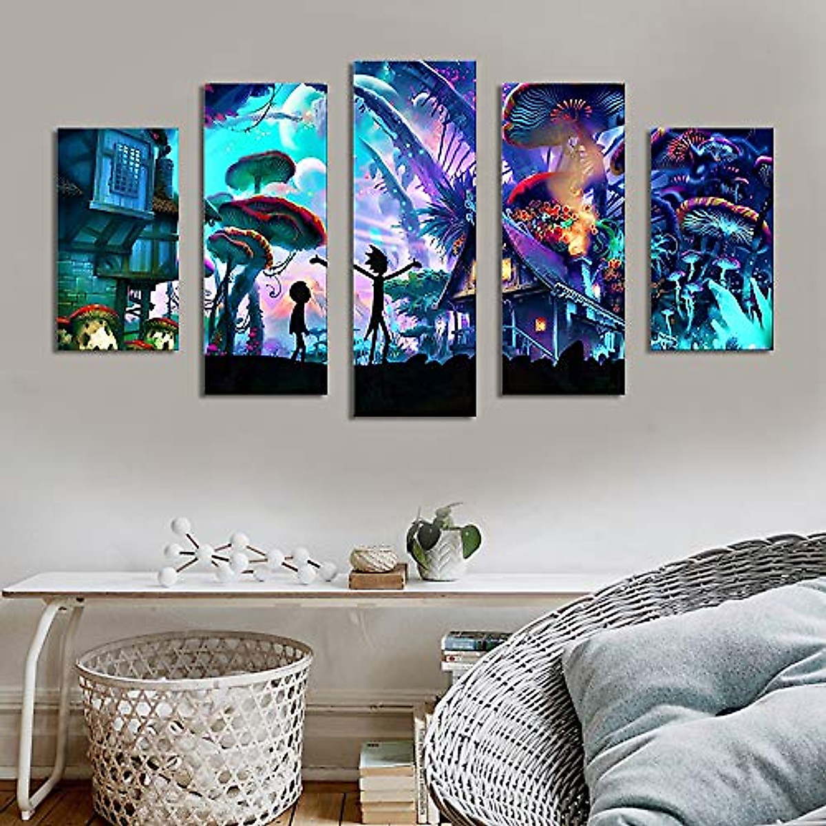 DIY 5D Full Drill Diamond Painting Kits for Adults Kids, Crystal Rhinestone Diamond Embroidery Paintings Arts Craft Home Wall Decor (Wonderland, 37.4 x 17.7 Inch)