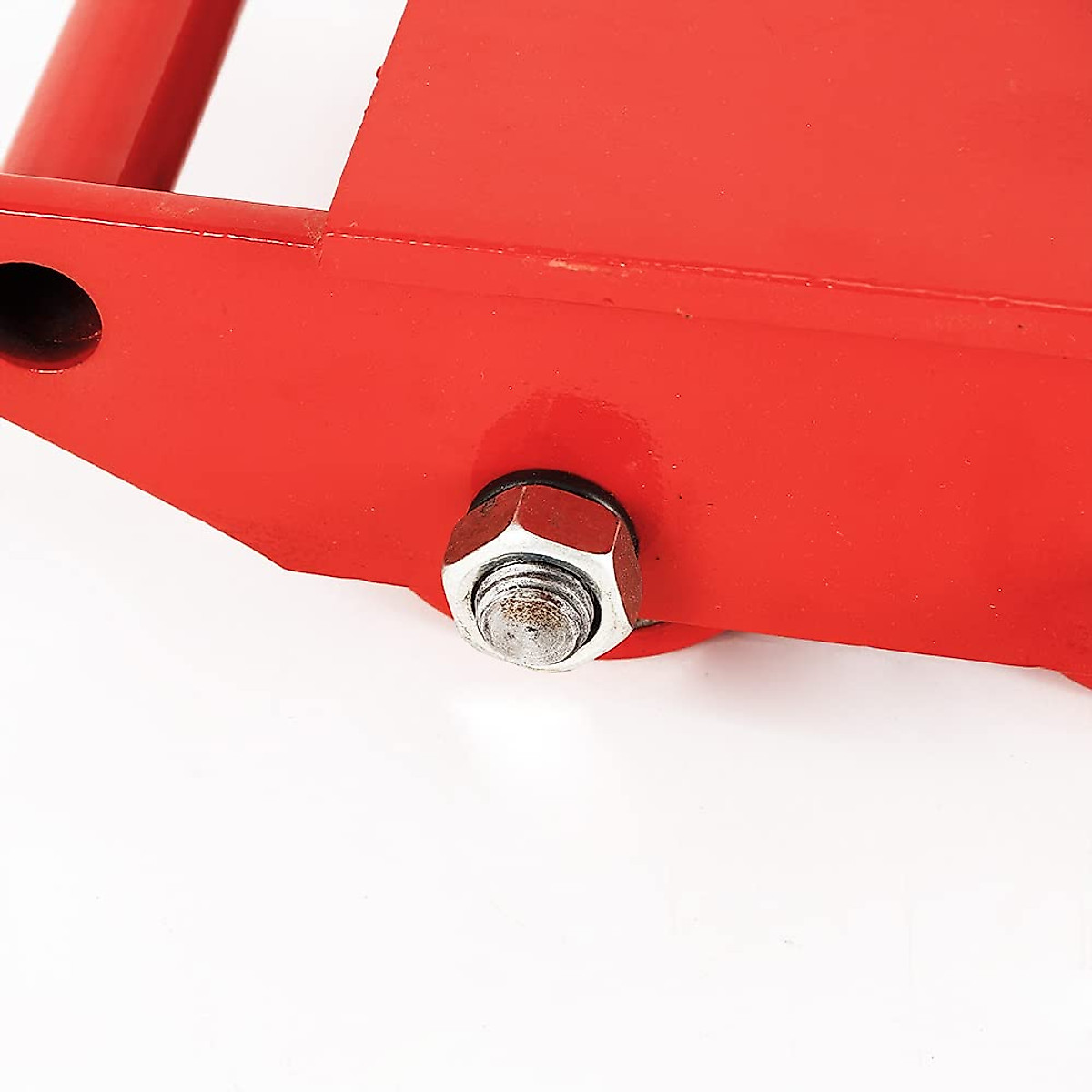 Industrial Machinery Mover,12T 26400 lbs Heavy Duty Industrial Dolly Machinery Skate Mover Dolly with 8 PU Rollers Kit for Industrial Moving Equipment,360 Degree Rotation Cap (12T Red)