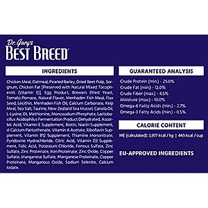 Best Breed Dr. Gary's All Breed Dog Diet Made in USA [Natural Dry Dog Food for All Breeds & Sizes] - 28lbs., Dark Brown, Medium