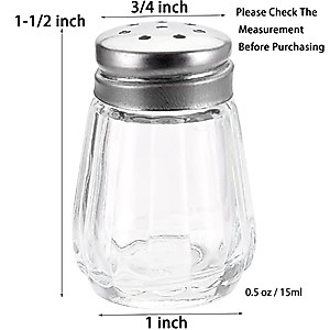 TOPZEA Set of 30 Salt and Pepper Shakers, 0.5 Oz Mini Clear Salt and Pepper Holders Spice Shaker Glass Kitchenware for Home, Wedding, Car Camping, RV, Beach Vacation