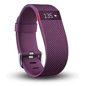 Fitbit Charge HR Wristband, Plum, Large (Renewed)