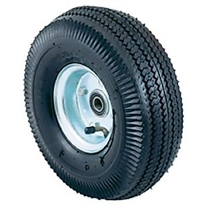 Harper Trucks WH 16 Pneumatic Hand Truck Wheel with Ball Bearings and Steel Hub, 10" Diameter x 3-1/2" Wide