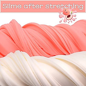JAJSKUWA Pink Peachybbies Butter Slime,Fragrant and Elastic Toys,Party Prizes,School Education,Birthday Gifts for Boys and Girls (200ml)
