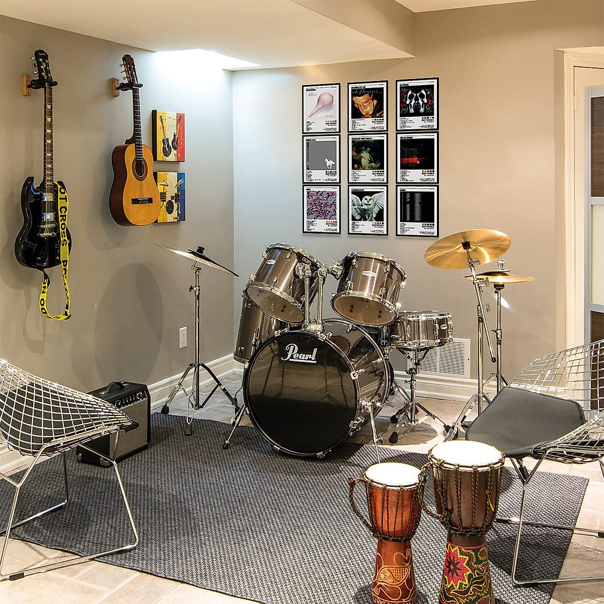 HerZii Prints Deftones Album Cover Poster, Set of 9 8x10 Music Art, Premium Quality Wall Decor for Home Theater Room Man Cave Bedroom Art Decor UNFRAMED