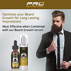 Beard Growth Shampoo & Wash- Stimulates & Repairs New Follicle Growth. Grow Stronger, Thicker, Fuller, Longer, Healthier Beard & Mustache Hair.