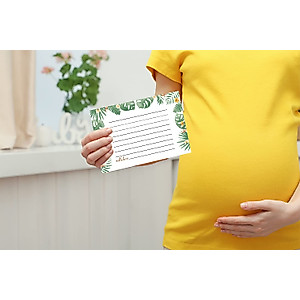 Toctose Advice for New Parents, Parenting Advice Card, Baby Shower Party, Tips for the Parents To Be，Includes a 5x7 Standing Sign and 25 4x6 Advice Cards(JYC035)