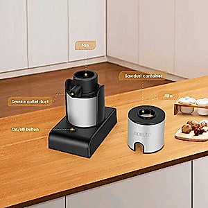 Smoking Gun Portable Cocktail Smoker with Wood Chips ,Handheld Food Kitchen Smoker Gun for Sous Vide,Meat,Salmon,Cocktails Drink,Cheese,BBQ,Perfect for Foodie Gifts