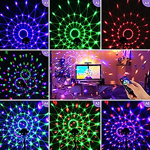 Litake Party Lights,Strobe Lights for Parties,Sound Activated Disco Ball Lights with Remote,RGB 7 Colors Changing Disco DJ Lights for Home Party Room Dance Club Xmas Birthday Wedding Show -2 Packs