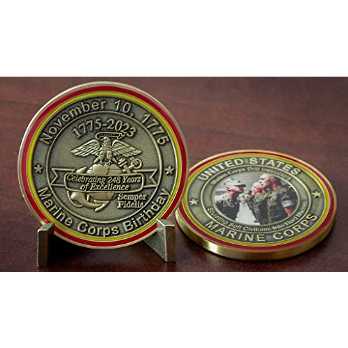 2023 Marine Corps Birthday Ball Challenge Coin! Drill Instructor Tribute USMC Bday Custom Coin! Designed for Marines by Marines Semper Fi. Officially Licensed Coin!