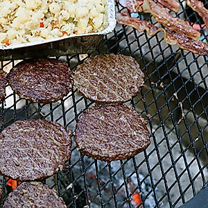 Sunnydaze Decor Fire Pit Cooking Grill, X-Marks BBQ Grate,Black,40 Inch