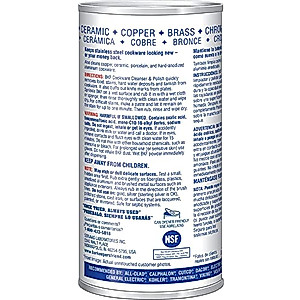 Bar Keepers, Friends Cookware Cleanser & Polish - 12oz (2 Pack) - Bundled With 1 Microfiber Towel and 1 Dual-Sided Scrubbing Sponge