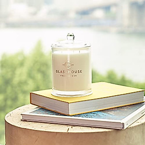 Glasshouse Fragrances A Tahaa Affair Candle, Triple Scented Natural Soy Wax Blend, 3 Wicks & Glass Jar, 100 Hour Burn Time, Vanilla Caramel, 26.8 Oz (760g)