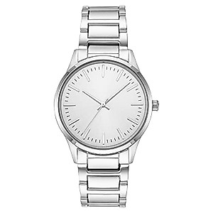 Amazon Essentials Unisex Bracelet Watch, Silver