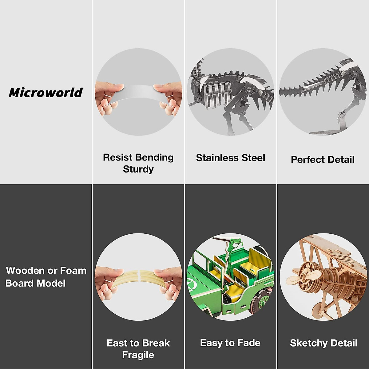 JOMIOD 3D Metal Puzzle Tyrannosaurus Rex Model Kit, Mechanical Metal Model Kits, 3D Puzzles to Build for Adults Brain Teaser Puzzles Toys, DIY Animal Art Craft Decoration