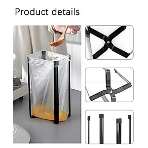 Mukkuri Kitchen Stand Holder, Plastic Bag Drying Rack, Multifunctional Countertop Cups Bottles Drying Rack for Plastic Bags, Bottles and Cups, Shelf Trash Bag