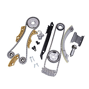 Engine Timing Chain Kit - Compatible with Buick, Chevy, GMC, Pontiac and Saturn - 2.0L, 2.2L, 2.4L - LaCrosse, HHR, Malibu, Terrain, G5, G6, Saab - Replaces 9-4201S, 12680750, 94201SX