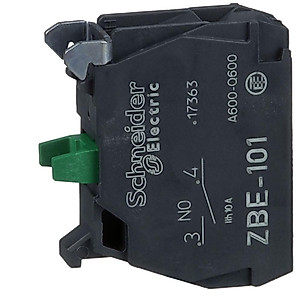 SCHNEIDER ELECTRIC ZBE101 N/O Contact Block, Black