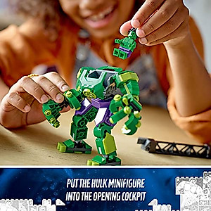 LEGO Marvel Hulk Mech Armor 76241, Avengers Action Figure Set, Collectable Super Hero Buildable Toys for Boys and Girls Ages 6 Plus, Gift Idea