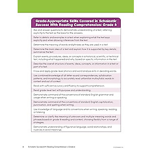 Scholastic Success with Reading Comprehension Grade 4 Workbook