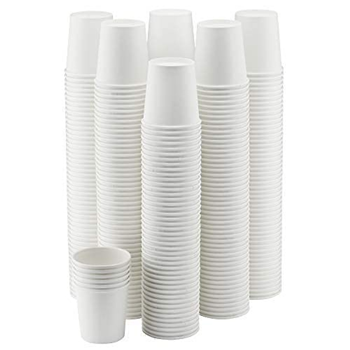 NYHI 700-Pack 8 oz. White Paper Disposable Cups – Hot/Cold Beverage Drinking Cup for Water, Juice, Coffee or Tea
