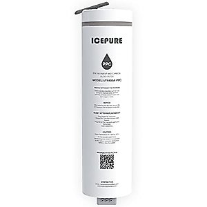 ICEPURE UTR400-PPC Filter, 1 year Lifetime, Replacement for UTR400 Reverse Osmosis System, Reduces large particles of impurities, chlorine, colors and odors, 1PACK