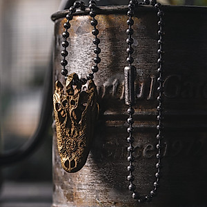 COPPERTIST.WU 925 Sterling Silver 3.1MM Ball Chain Necklace 65cm/25.6''| Oxidized 925 Sterling Silver Jewelry Gift