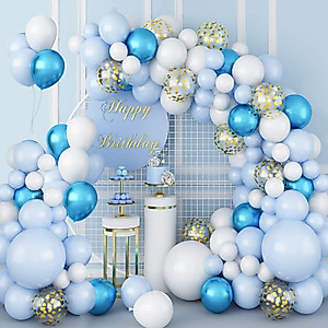 JINSENHUI 8FT & 5FT Gold Balloon Stand Kit, Free Bending Balloon Arch Column, Half Arch Balloon Stand with Base for Wedding, Birthday, Baby Shower, Graduation, and More