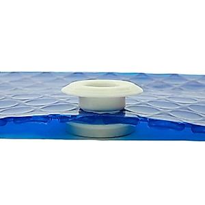 Sun2Solar Blue 18-Foot-by-36-Foot Rectangle Solar Cover Heat Retaining Blanket | 1600 Series with 6-Pack of Grommets Bundle | In-Ground and Above-Ground Rectangular Swimming Pool | Bubble-Side Down