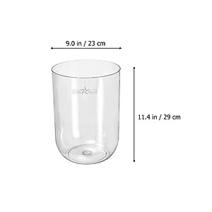 LIFKOME Transparent Trash Can Waste Bucket Home Supplies Trash Storage Can Bathroom Garbage Can Trash Basket Paper Storage Basket Large Capacity Garbage Can Multi-Function Trash Can