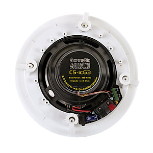 Acoustic Audio CS-IC63 in Ceiling 6.5" Speaker 3 Pair Pack 3 Way Home Theater 1800 Watt