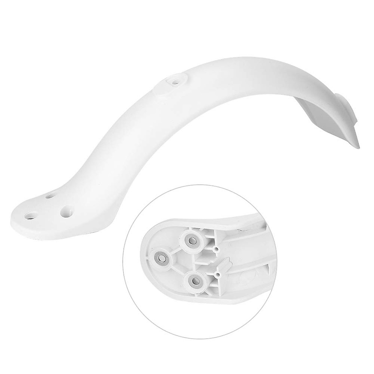 Alomejor E Bike Fender Rear Mudguard Mudguard Bracket Fender Support for Mijia M365 Electric Bicycle(White)