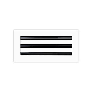 BUILDMART - 14x6 Modern AC Vent Cover - Decorative White Air Vent - Standard Linear Slot Diffuser - Register Grille for Ceiling, Walls & Floors - Texas Buildmart