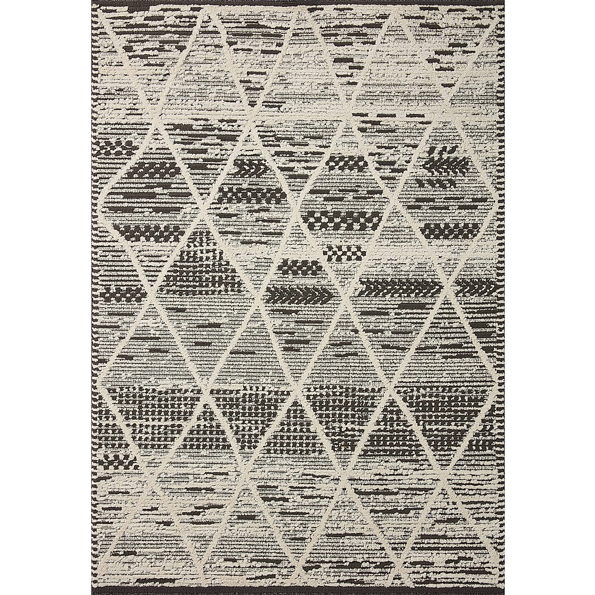 Loloi II Fabian Charcoal/Ivory 7'-10" x 10' Area Rug