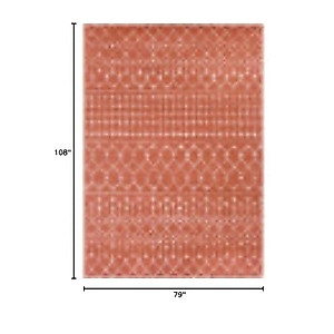 Livabliss Elsie Global Bohemian Area Rug,6'7" x 9',Burnt Orange