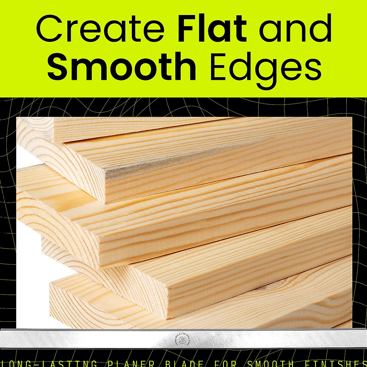 Smithology 12-Inch Planer Blades - Replacement Knives for Delta Planer 22-540, TP300, Replaces 22-547 - Set of 2 (SMTPBS01-2) for Smooth Wood Surface