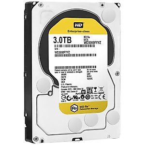 WD TDSourcing RE WD3000FYYZ - Hard drive - 3 TB - internal - 3.5" - SATA 6Gb/s - 7200 rpm - buffer: 64 MB - for WD My Cloud EX4