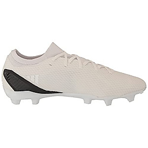 adidas Unisex X SPEEDPORTAL.3 Firm Ground Soccer Shoe, White/White/Black, 9 US Men