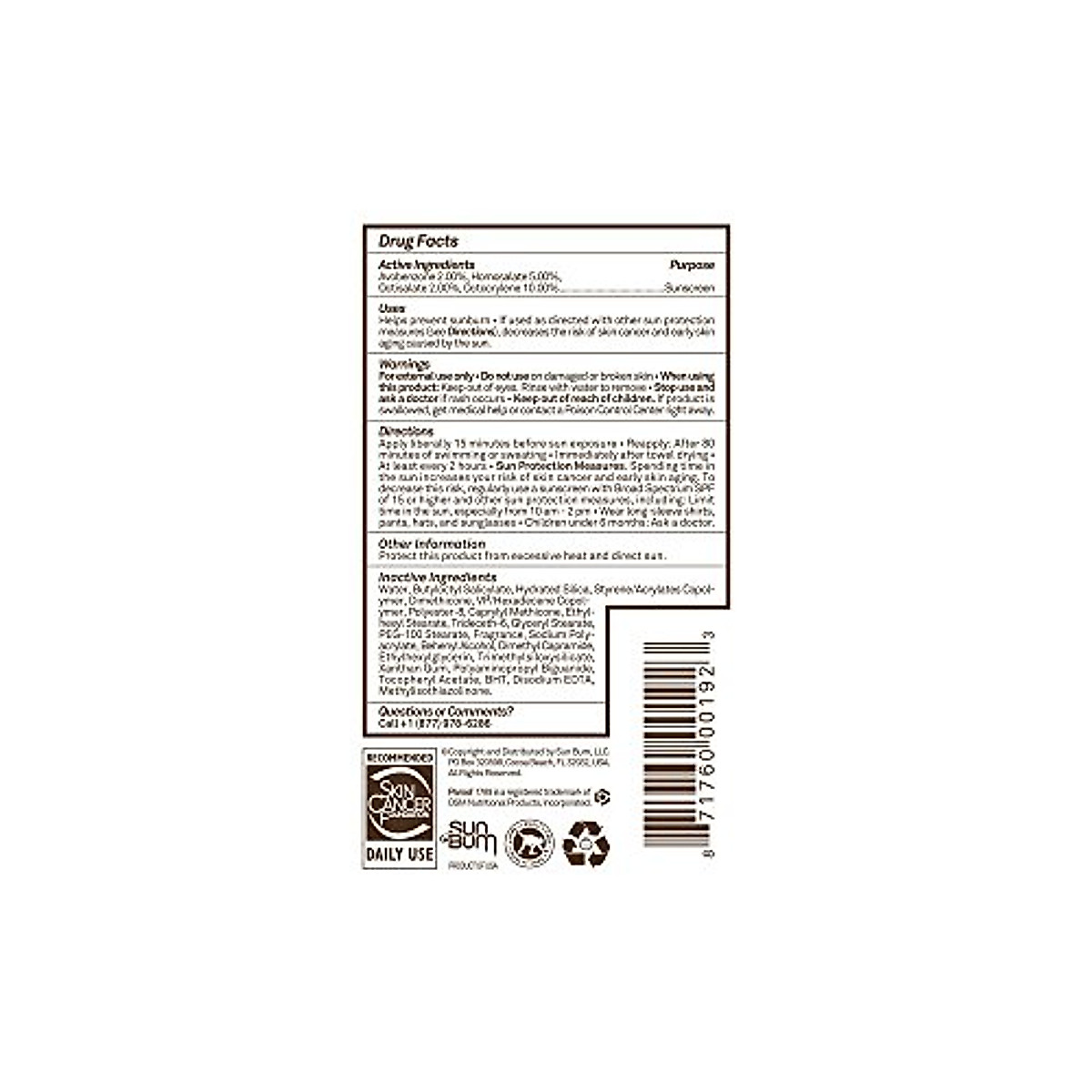 Sun Bum Original SPF 15 Sunscreen Lotion | Vegan and Hawaii 104 Reef Act Compliant (Octinoxate & Oxybenzone Free) Broad Spectrum Moisturizing UVA/UVB Sunscreen with Vitamin E | 6 oz