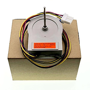EAU63923601 ODM-001F-4A Refrigerator Condenser Fan Motor DC Motor Fit for LG Haier Refrigerator, Replaces AP6317195 LFXS26596S PS12383669 EAP12383669,DC 12V 1A,4-Wire 4-pin