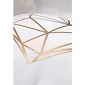 SUMGAR Throw Pillow Covers Pink Love Rose Gold White Pillowcase Teen Girls Geometric Cushion Case for Sofa Couch Bed Living Room Bedroom Office Set of 2, to Mom,18 x 18 inch