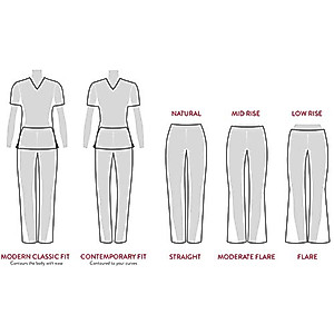 EDS Essentials Scrubs for Women, Yoga-Inspired Pull-On Pant with Four-Way Stretch and Moisture Wicking DK005, M, Black