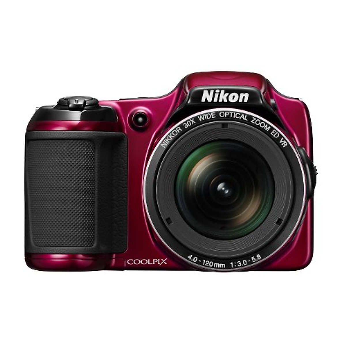 Nikon COOLPIX L820 16 MP CMOS Digital Camera with 30x Zoom Lens and Full HD 1080p Video (Red) (OLD MODEL)