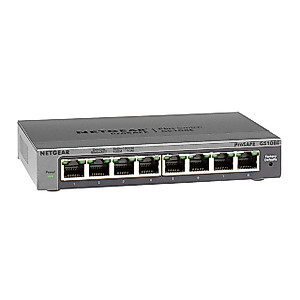 NETGEAR 8-Port Gigabit Smart Managed Plus Switch GS108E-300NAS