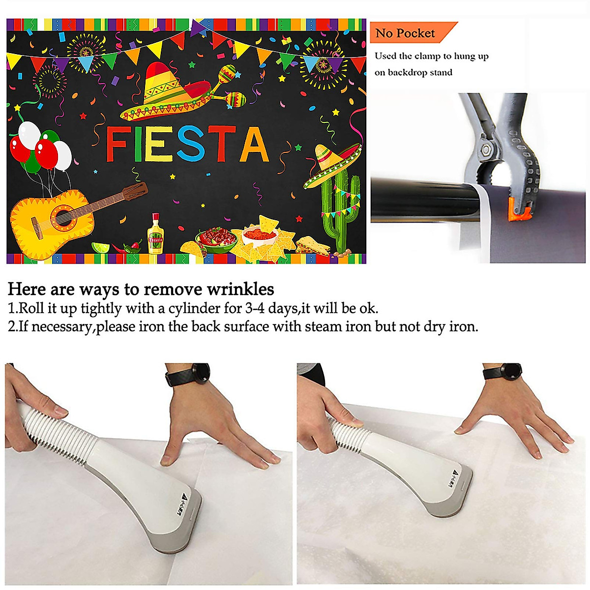 Avezano Fiesta Backdrop Mexican Fiesta Themed Birthday Photo Booth Background 7x5ft Summer Fiesta Luau Cinco De Mayo Birthday Pool Party Decorations Photography Backdrops Supplies